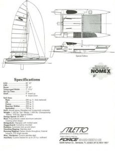 Stiletto® 27′ Specifications – Stiletto Catamarans